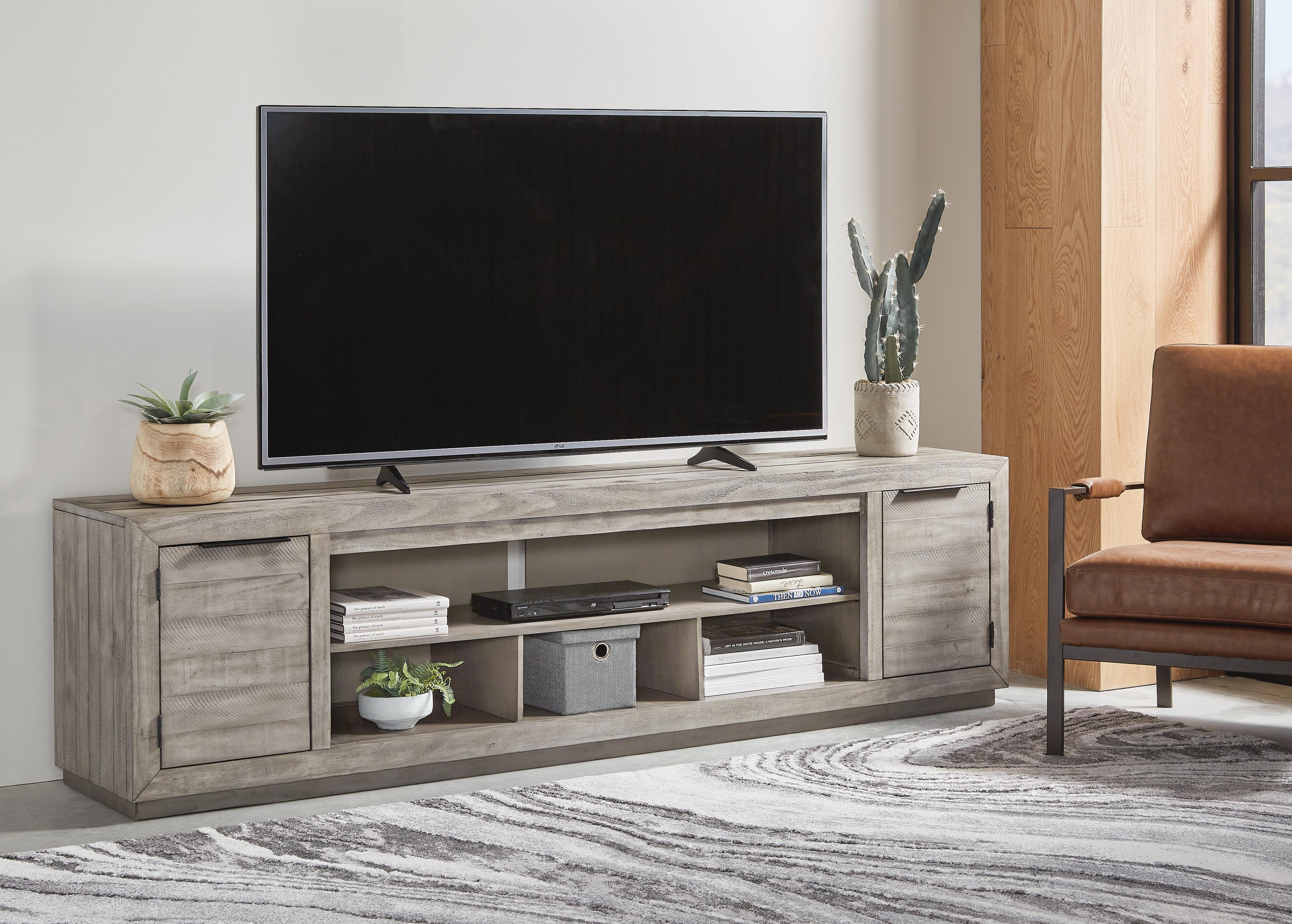 Click here for Naydell 92 TV Stand  Gray prices